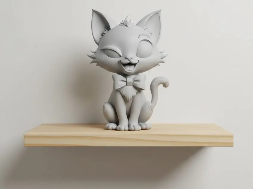 manic cat - Free 3D Print Model - MakerWorld