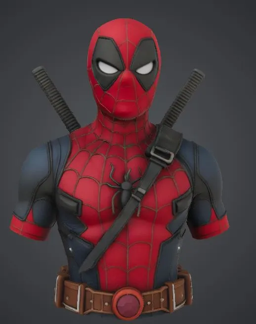 Buste Spiderman & deadpool - Free 3D Print Model - MakerWorld