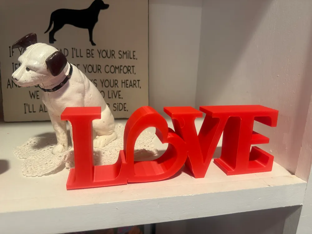 Liebeszeichen mit Herz für das O – Kostenloses 3D-Druckmodell – MakerWorld