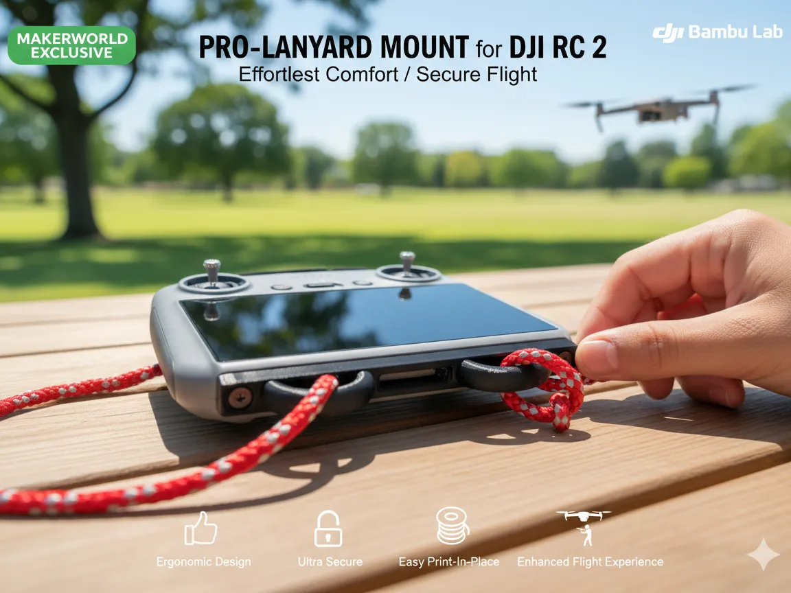Ultimate DJI RC 2 Modular Mount [Screw-In] - Free 3D Print Model ...