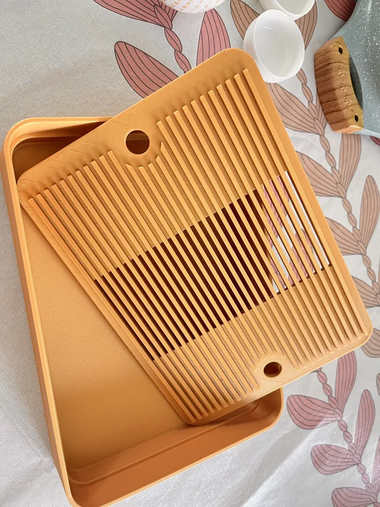 Simple tea tray, tea set, size 250*180*48 - Free 3D Print Model ...