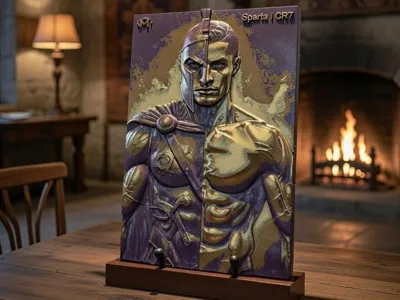 Ma Liang Project - ManGod Series - Sparta CR7 Relief - Free 3D Print ...