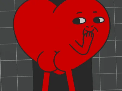 Cheeky Heart 40 oz topper (stanley) - Free 3D Print Model - MakerWorld