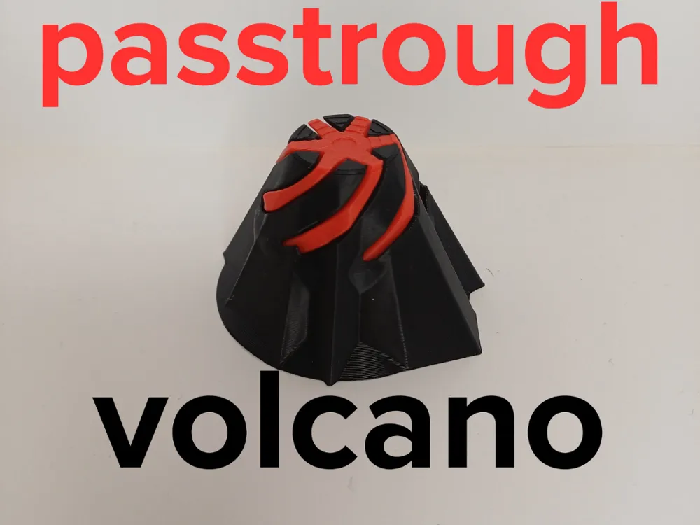 passtrough volcano fidget - Free 3D Print Model - MakerWorld