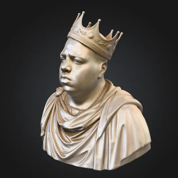 Marble Bust - Biggie - Free 3D Print Model - MakerWorld