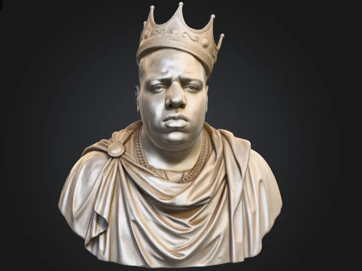 Marble Bust - Biggie - Free 3D Print Model - MakerWorld