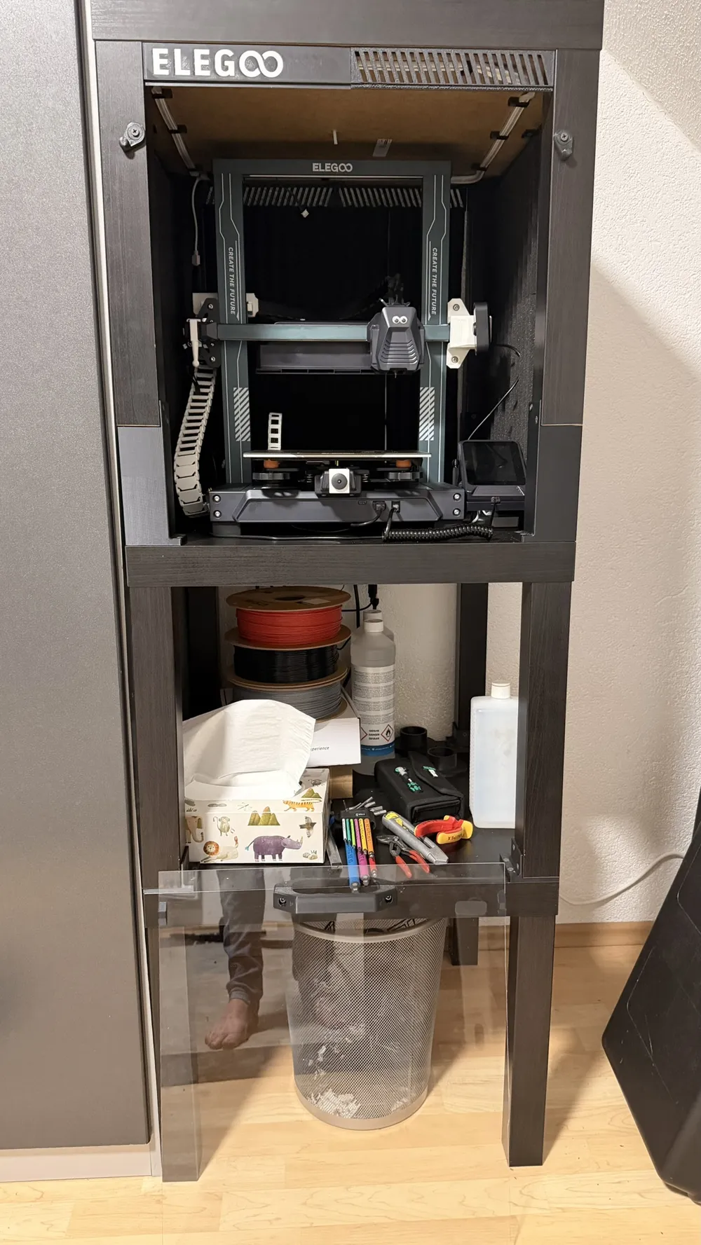 3D Printer Enclosure 550x550x530mm (Elegoo Neptune) - Free 3D Print ...