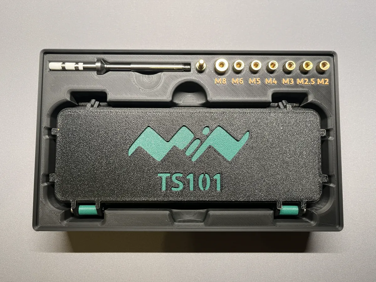 TS101 Case And Threaded Insert Tip Gridfinity Bin - Free 3D Print Model ...