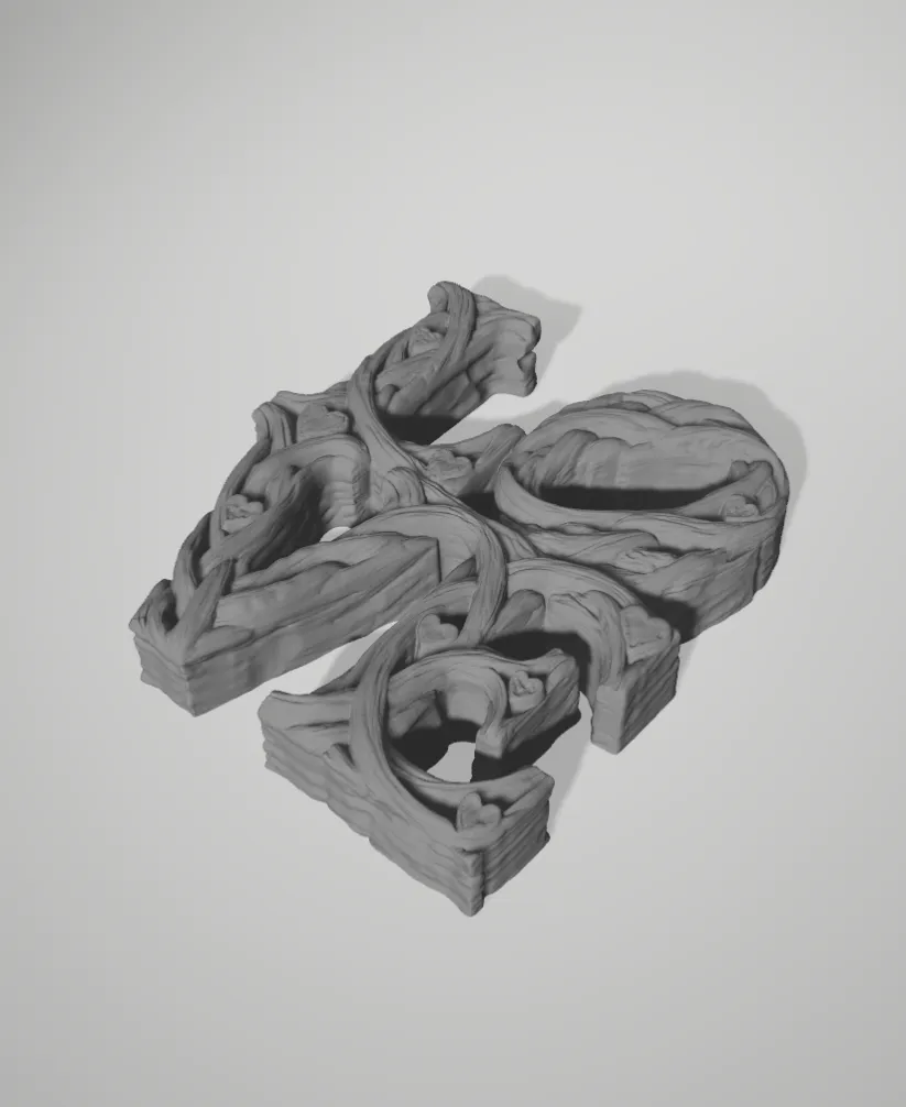 LOVE text Handmade wooden texture - Free 3D Print Model - MakerWorld