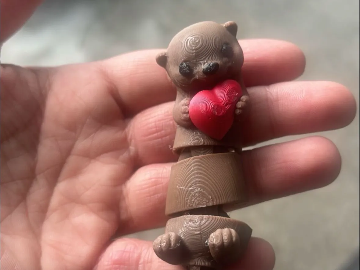 otter, for a single-color printer - Free 3D Print Model - MakerWorld