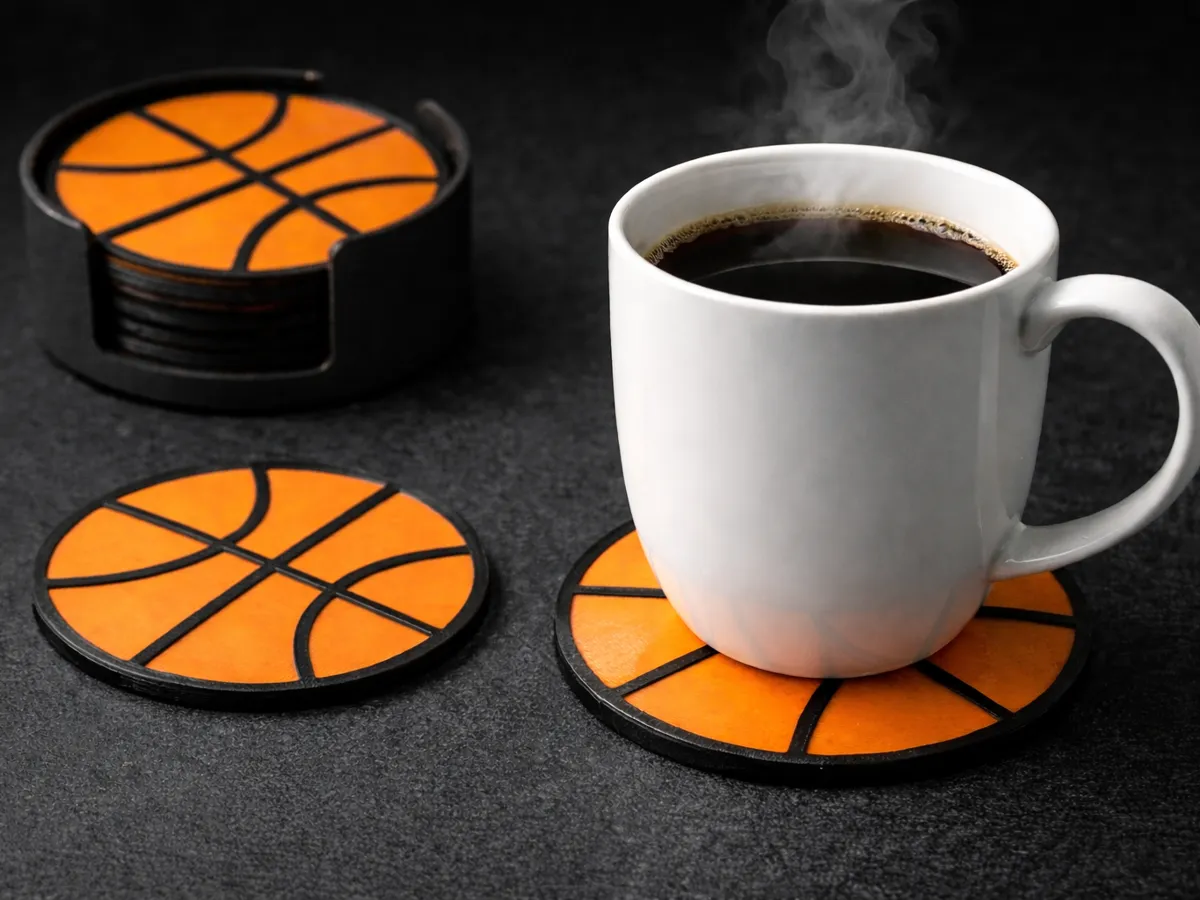 Coaster Basketball - Free 3D Print Model - MakerWorld