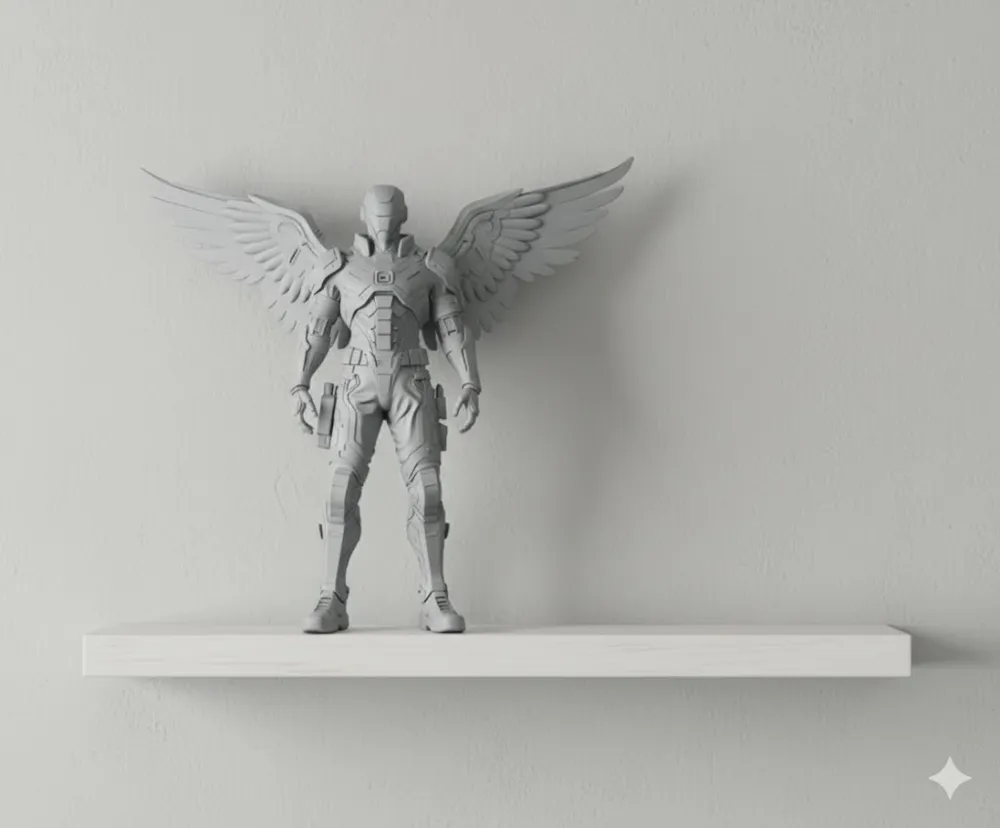 cyberpunk angel soldier 2 - Free 3D Print Model - MakerWorld