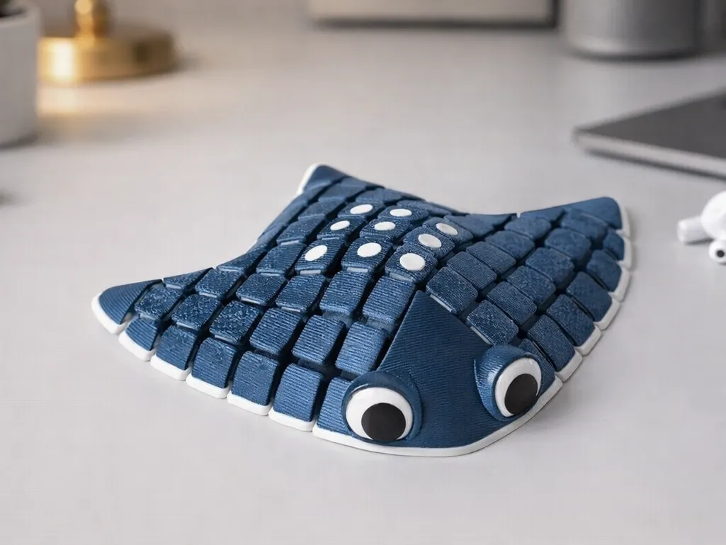 Articulated Manta Ray Toy – Flexi Ocean Creature - Free 3D Print Model ...