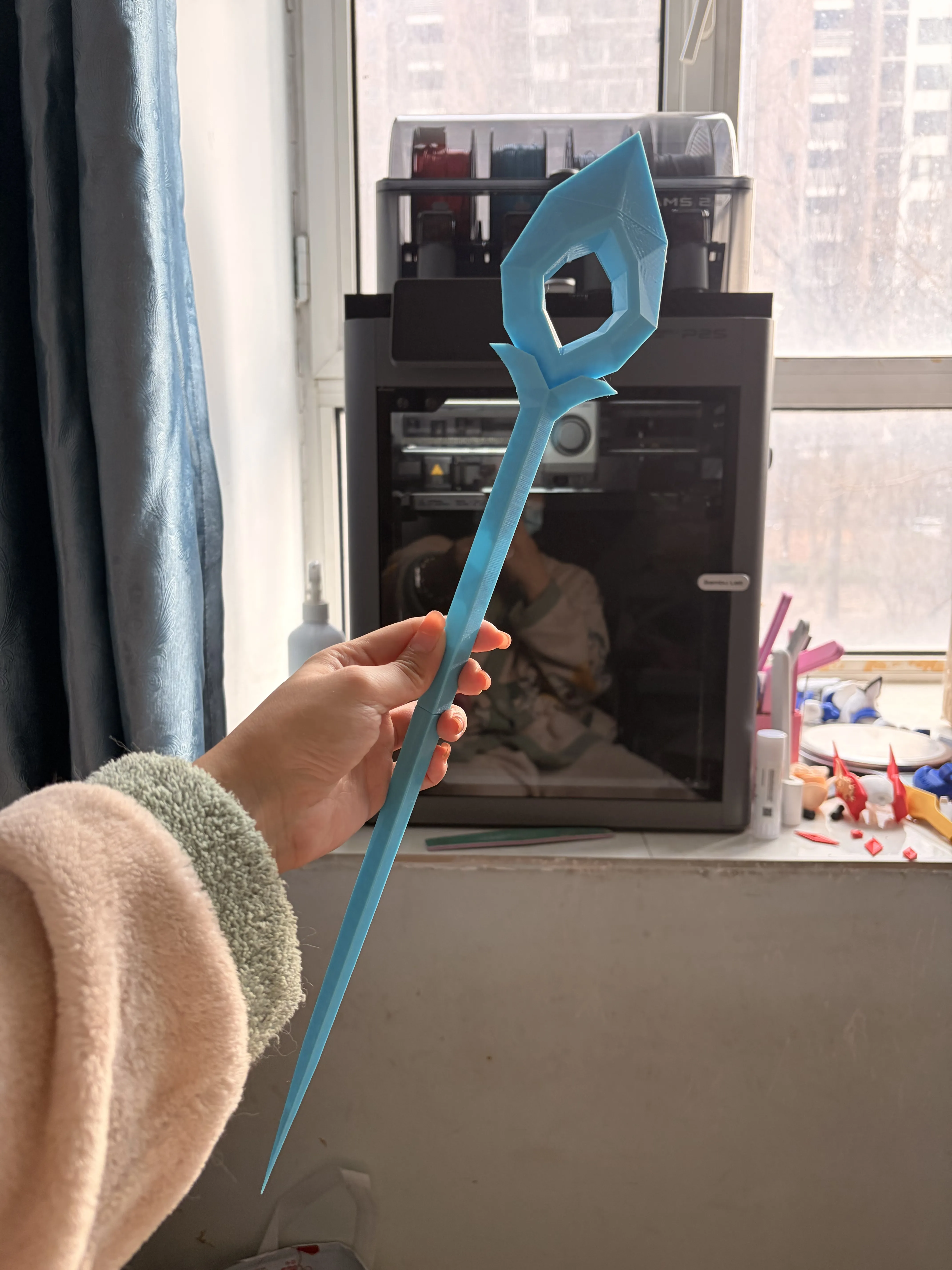 League of Legends Gwen Cosplay Weapon Pin - Free 3D Print Model ...