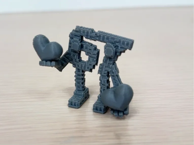 Valentines 67 Buddy Holding Hearts - Free 3D Print Model - MakerWorld