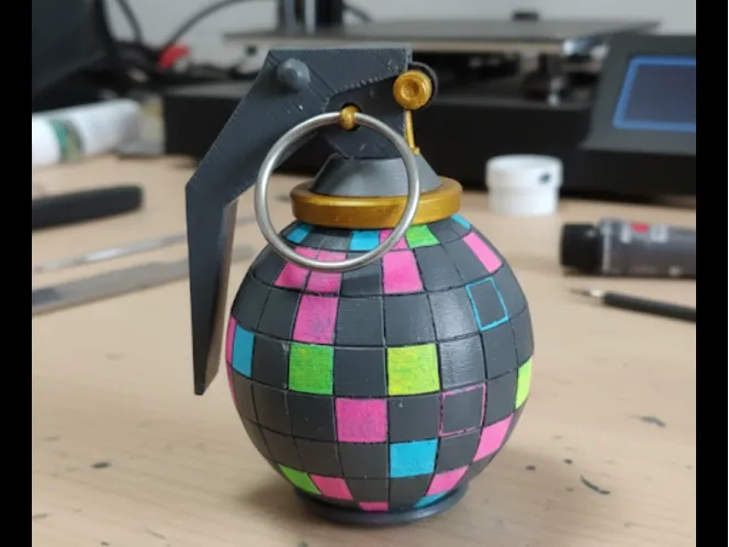 fortnite inspired boogie bomb - Free 3D Print Model - MakerWorld