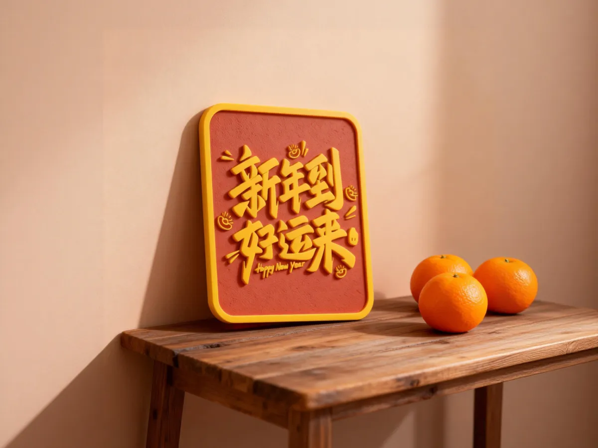 New Year Brings Good Luck - 2026 Year of the Horse New Year Decoration ...