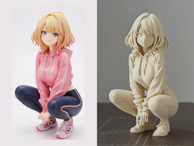 Anime girl figure - Free 3D Print Model - MakerWorld