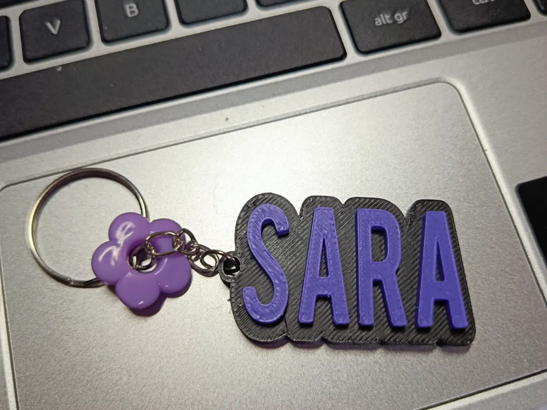 Sara Name Keychain - Free 3D Print Model - MakerWorld