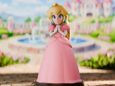 Super Mario Princess Peach Nintendo Collectible - Free 3D Print Model ...