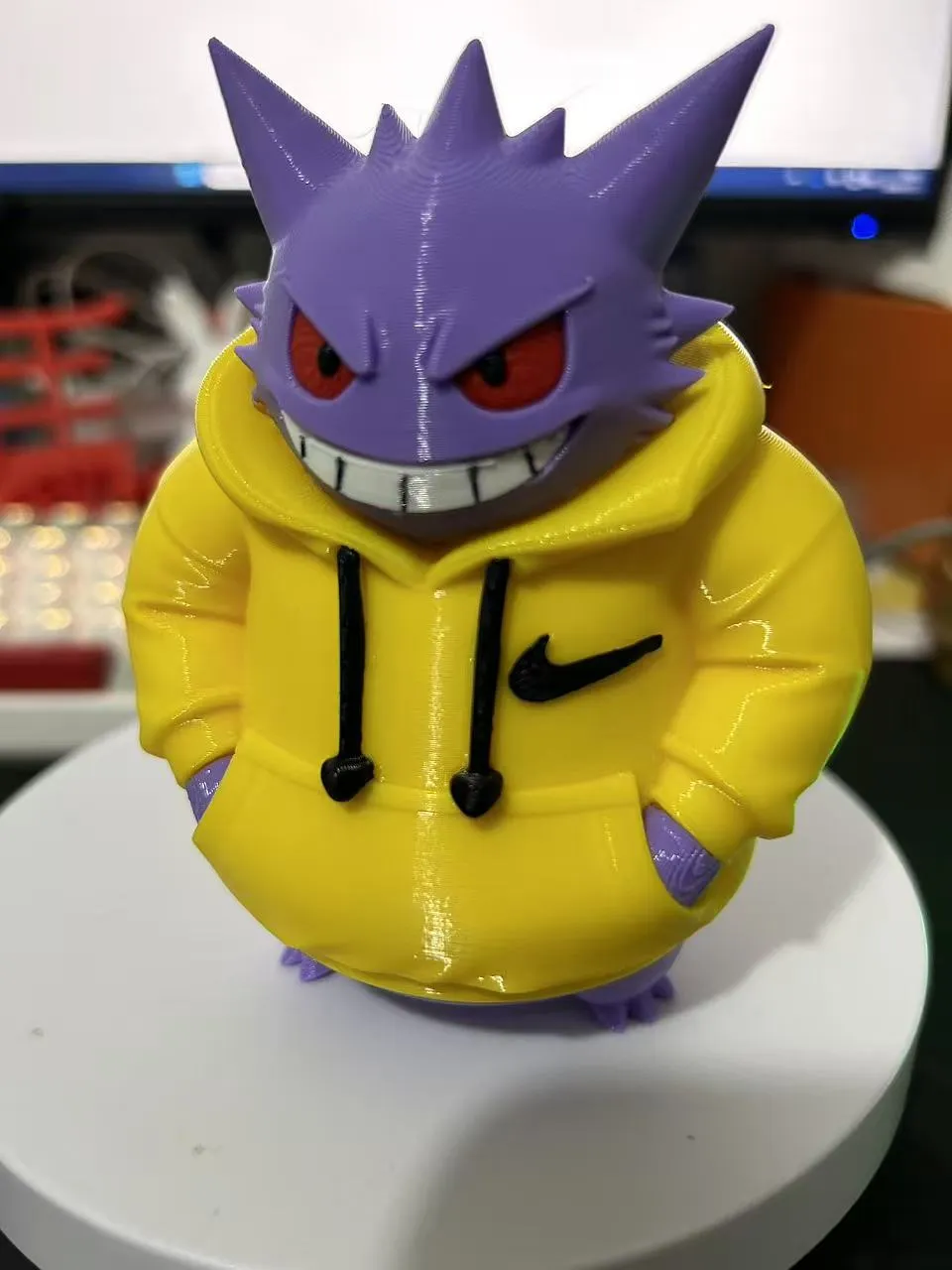Pokemon Gengar wearing a hoodie - no AMS, disassembled and printed on ...