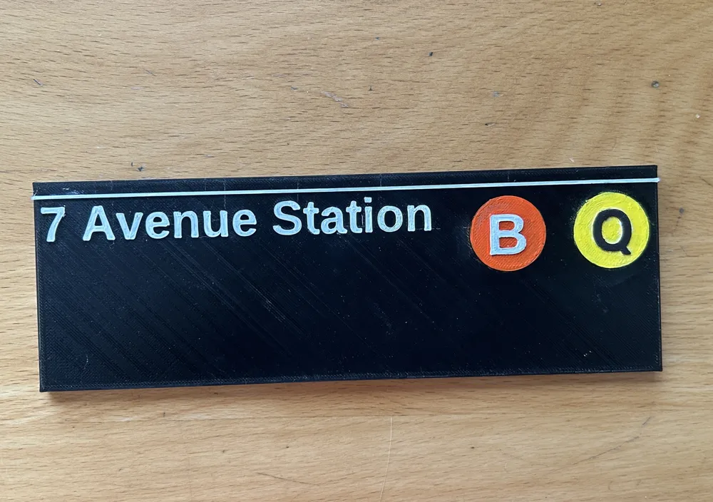NYC Subway Signs - Free 3D Print Model - MakerWorld