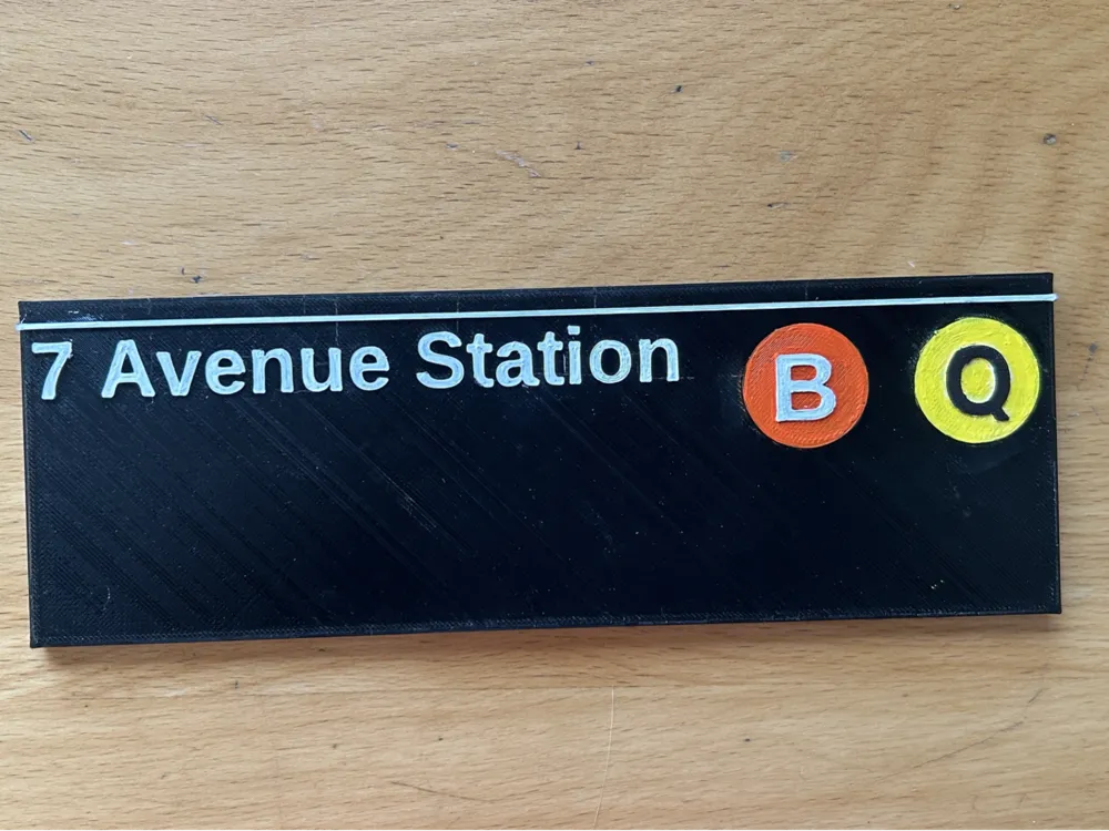 NYC Subway Signs - Free 3D Print Model - MakerWorld