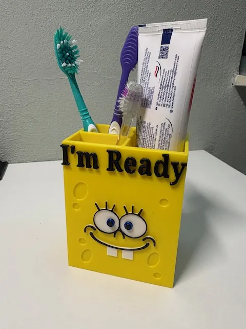 Spongebob Toothbrush Holder - Free 3D Print Model - MakerWorld