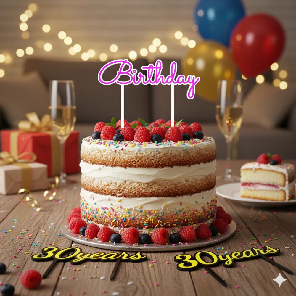 Parametric / Customizable Cake Topper - Free 3D Print Model - MakerWorld