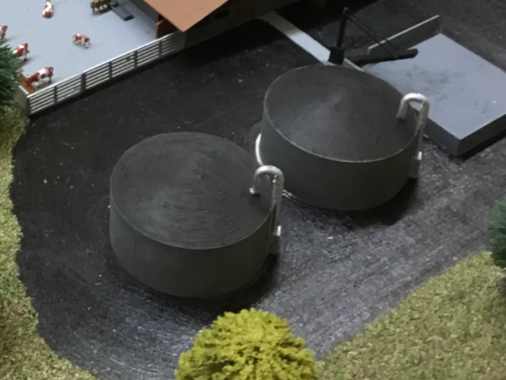 Biogas plant, model railway, N gauge - Free 3D Print Model - MakerWorld