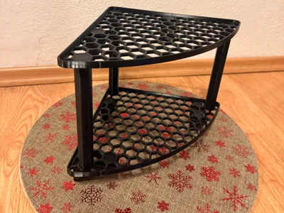 Bathroom corner shelf - Free 3D Print Model - MakerWorld