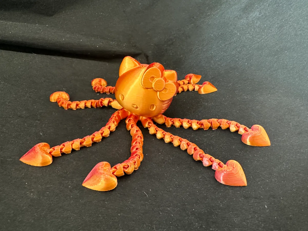 Articulated Hello Kitty Heart Model - Free 3D Print Model - MakerWorld