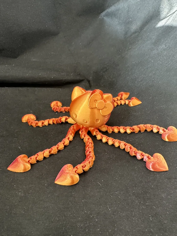 Articulated Hello Kitty Heart Model - Free 3D Print Model - MakerWorld