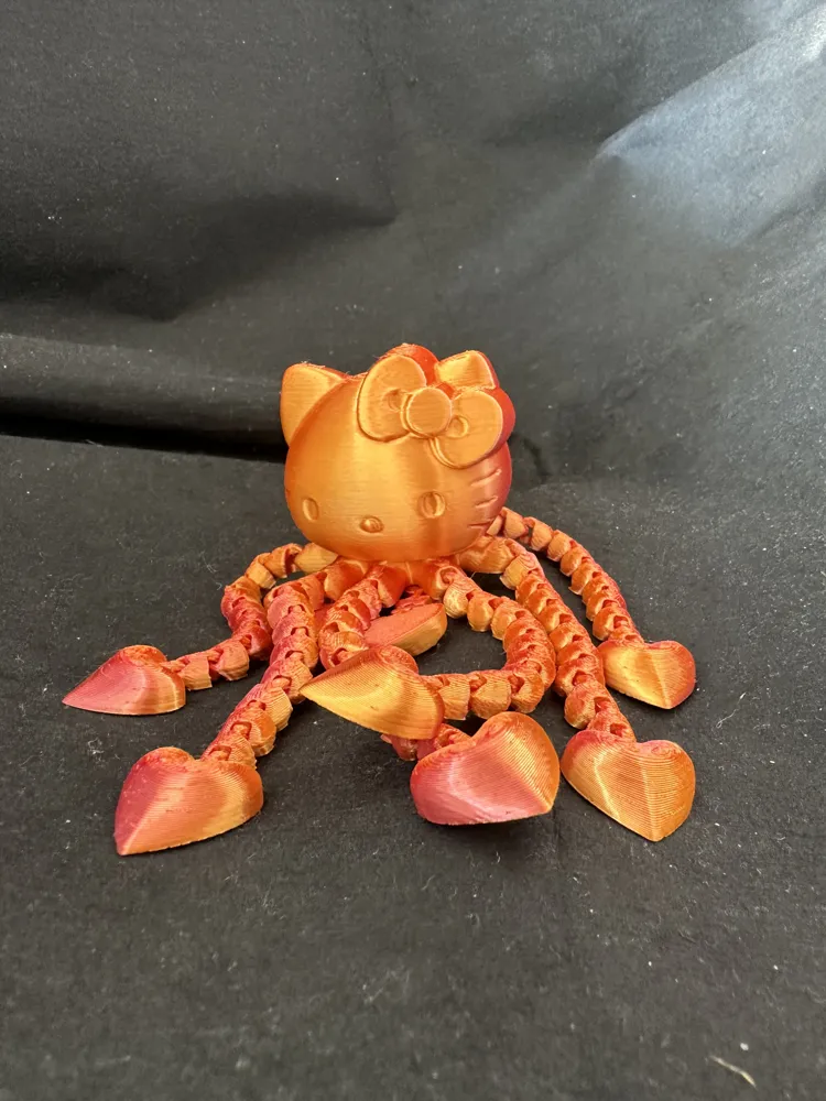 Articulated Hello Kitty Heart Model - Free 3D Print Model - MakerWorld