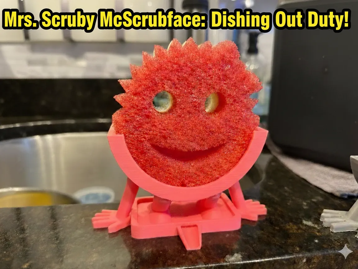 Introducing Mrs. Scruby McScrubface - Free 3D Print Model - MakerWorld