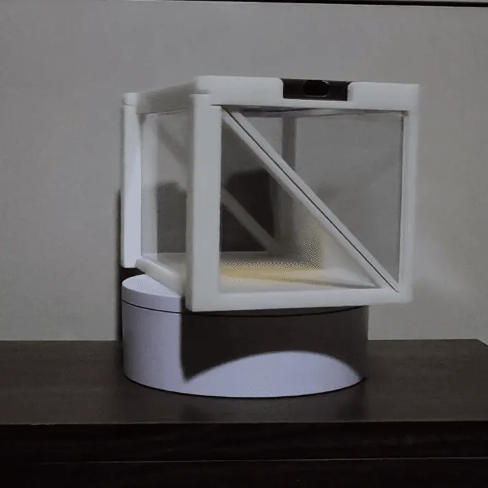 Golden Horse Holographic Mobile Projector - Desktop Display Stand for ...