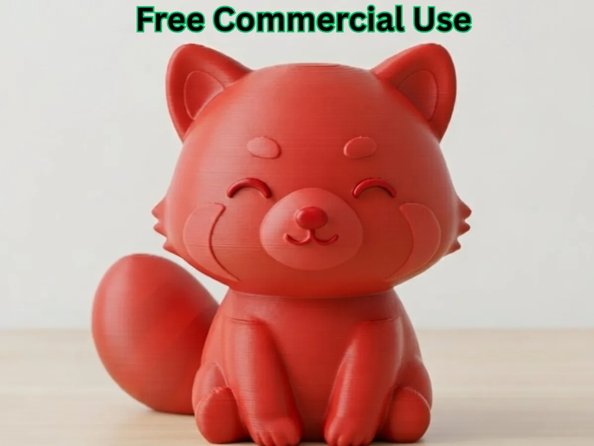 Cute Red Panda Figurine - Free 3D Print Model - MakerWorld