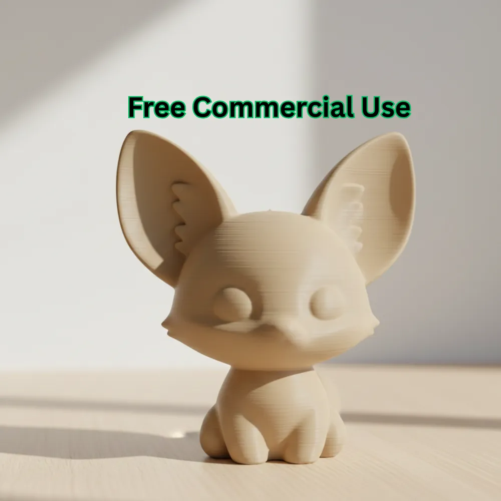 Cute Fennec Fox Figure - Free 3D Print Model - MakerWorld