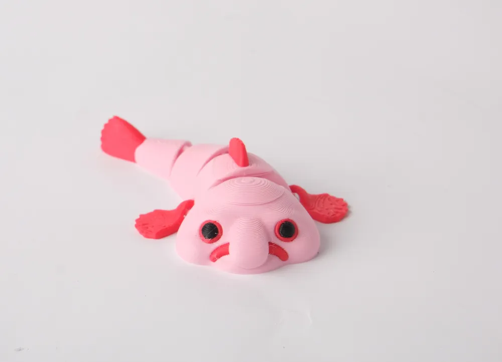 Cute Blobfish Flexi Toy – Articulated Fidget Fish - Free 3D Print Model ...
