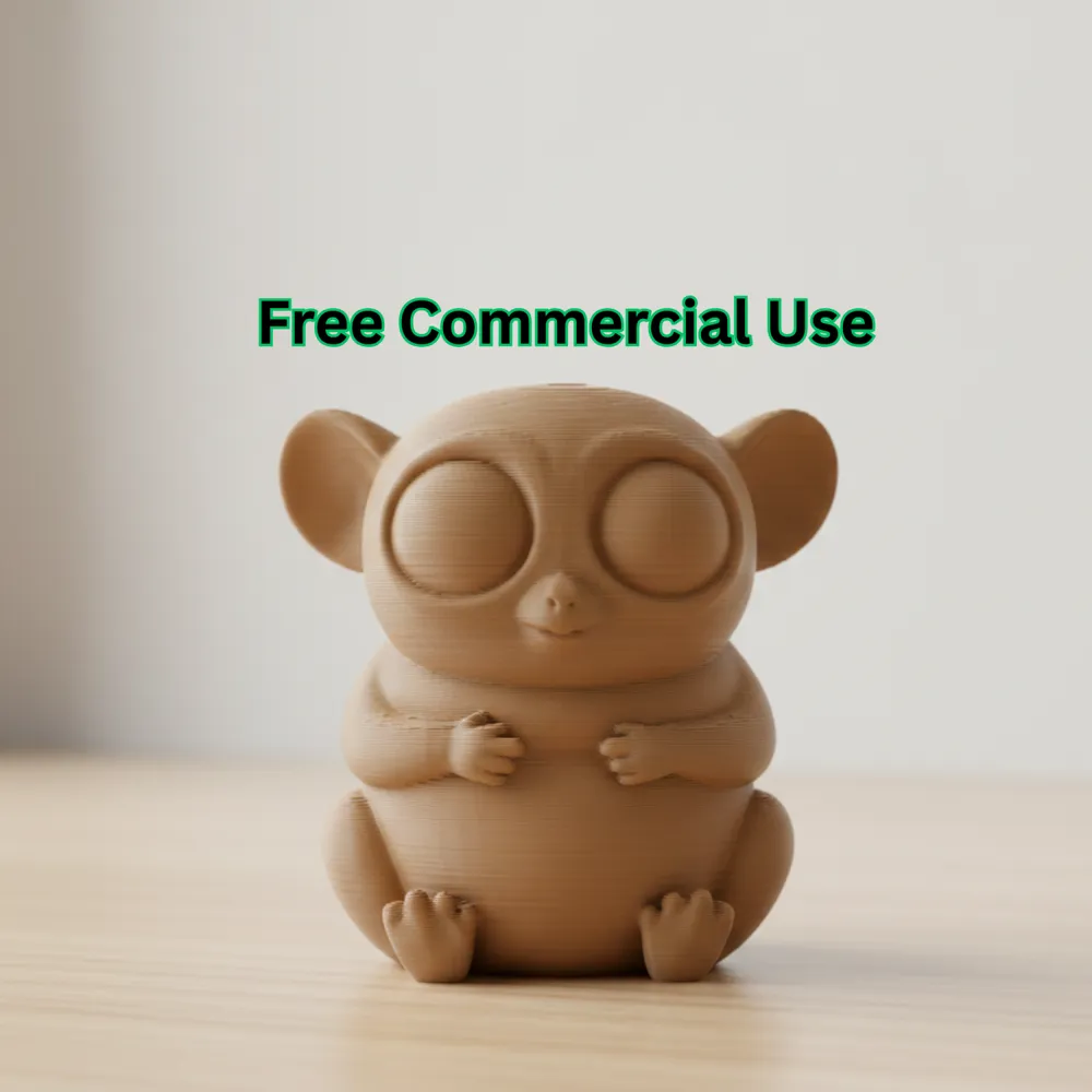 Cute Tarsier Figure - Free 3D Print Model - MakerWorld