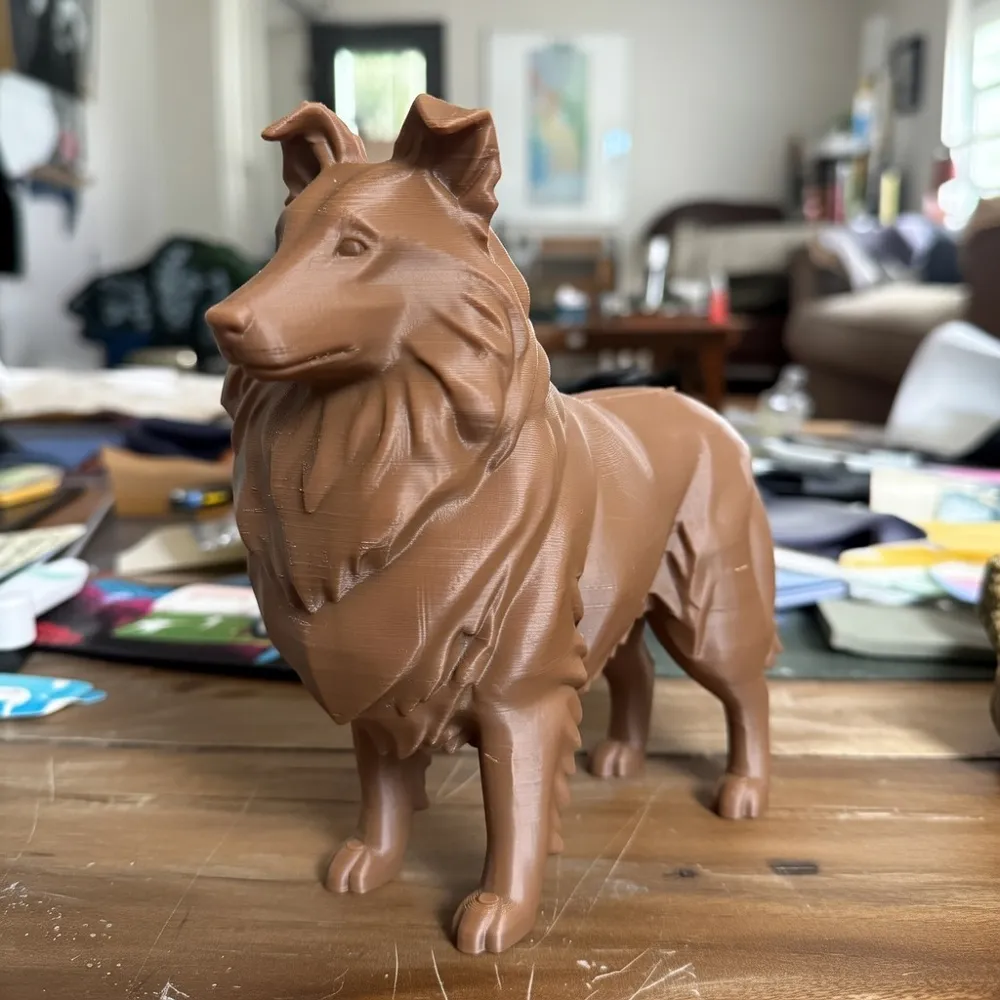 Shetland Sheepdog Figurine - Free 3D Print Model - MakerWorld