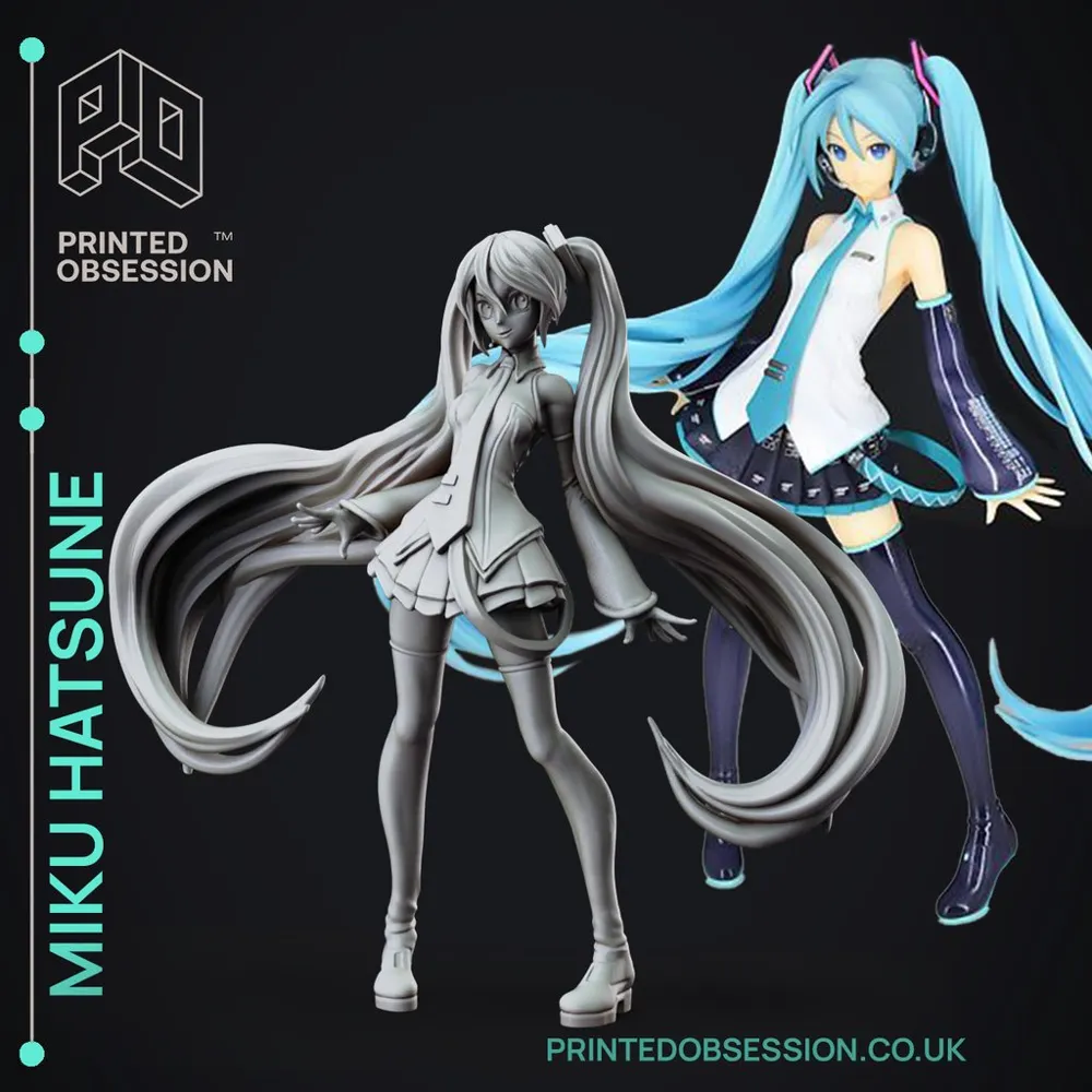 Miku Hatsune - Vocaloid - Anime Fanart Spielzeug – Kostenloses 3D ...