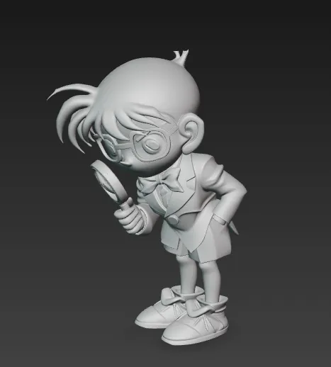 Detective Conan (Conan Edogawa) Fan Art - Free 3D Print Model - MakerWorld