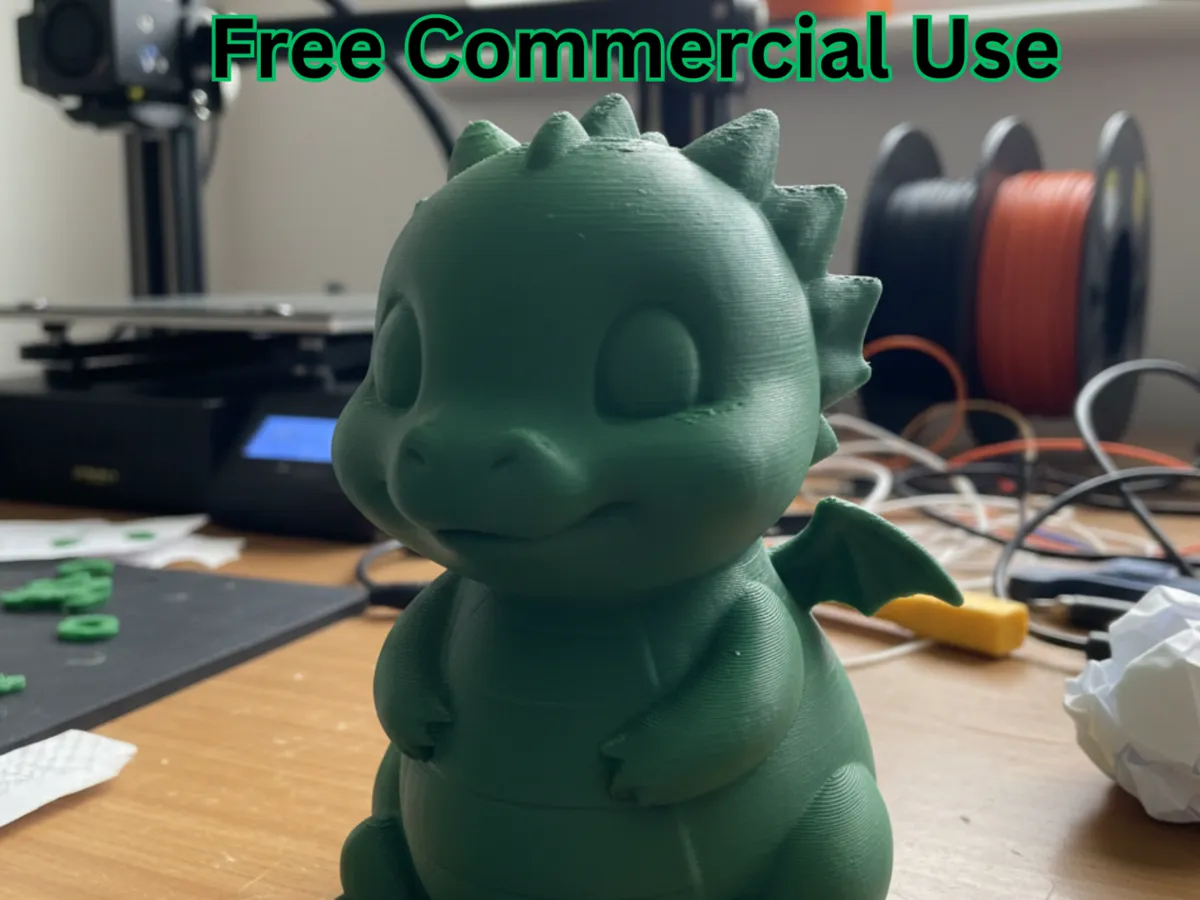 Baby Dragon Fantasy Figure - Free 3D Print Model - MakerWorld