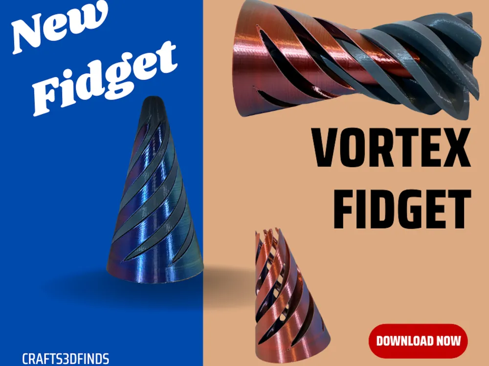 Vortex Fidget Toy - Free 3D Print Model - MakerWorld