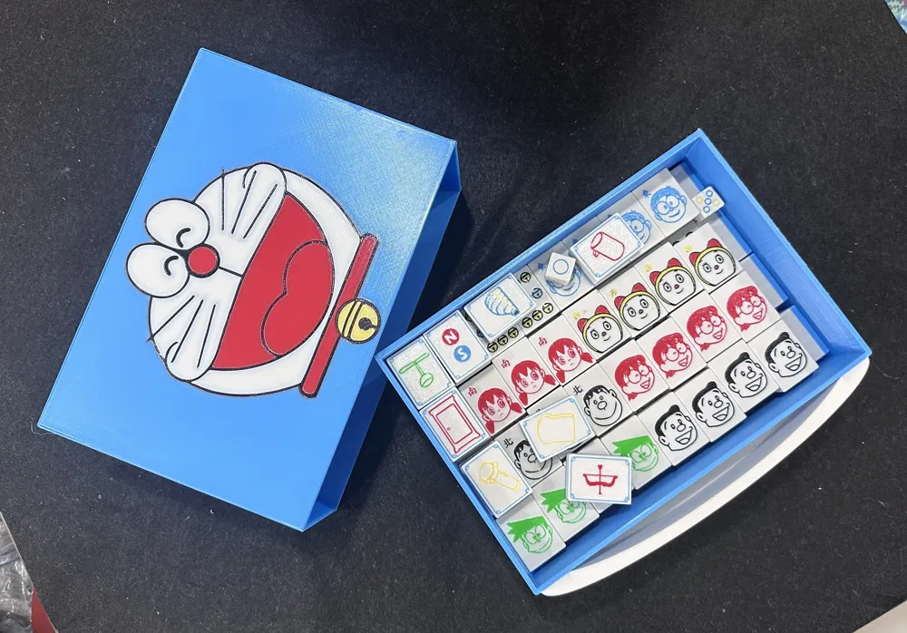 Tuiles de mahjong sur le thème de Doraemon - Modèle d'Impression 3D ...