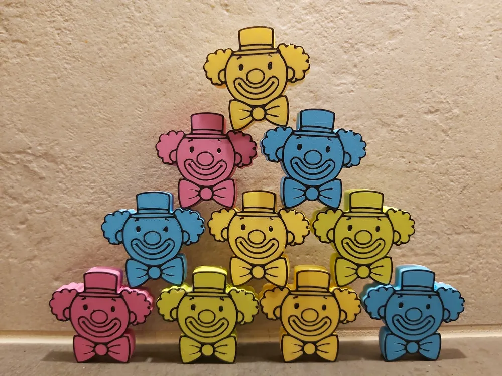 stacking clowns - Free 3D Print Model - MakerWorld