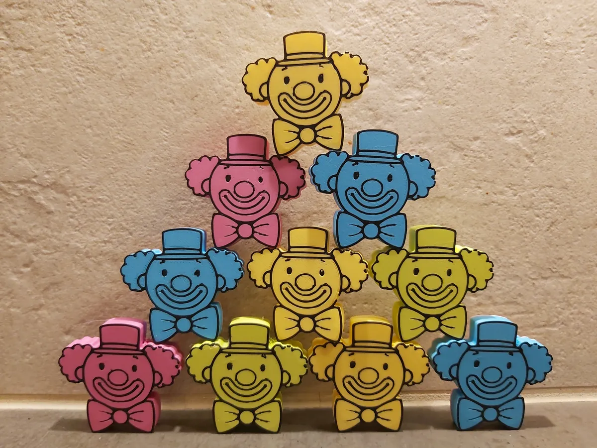 stacking clowns - Free 3D Print Model - MakerWorld