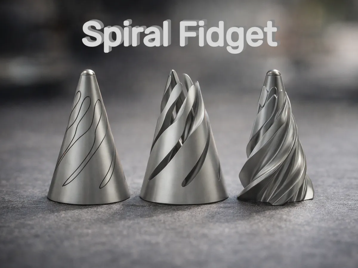Spiral fidget cone - Free 3D Print Model - MakerWorld