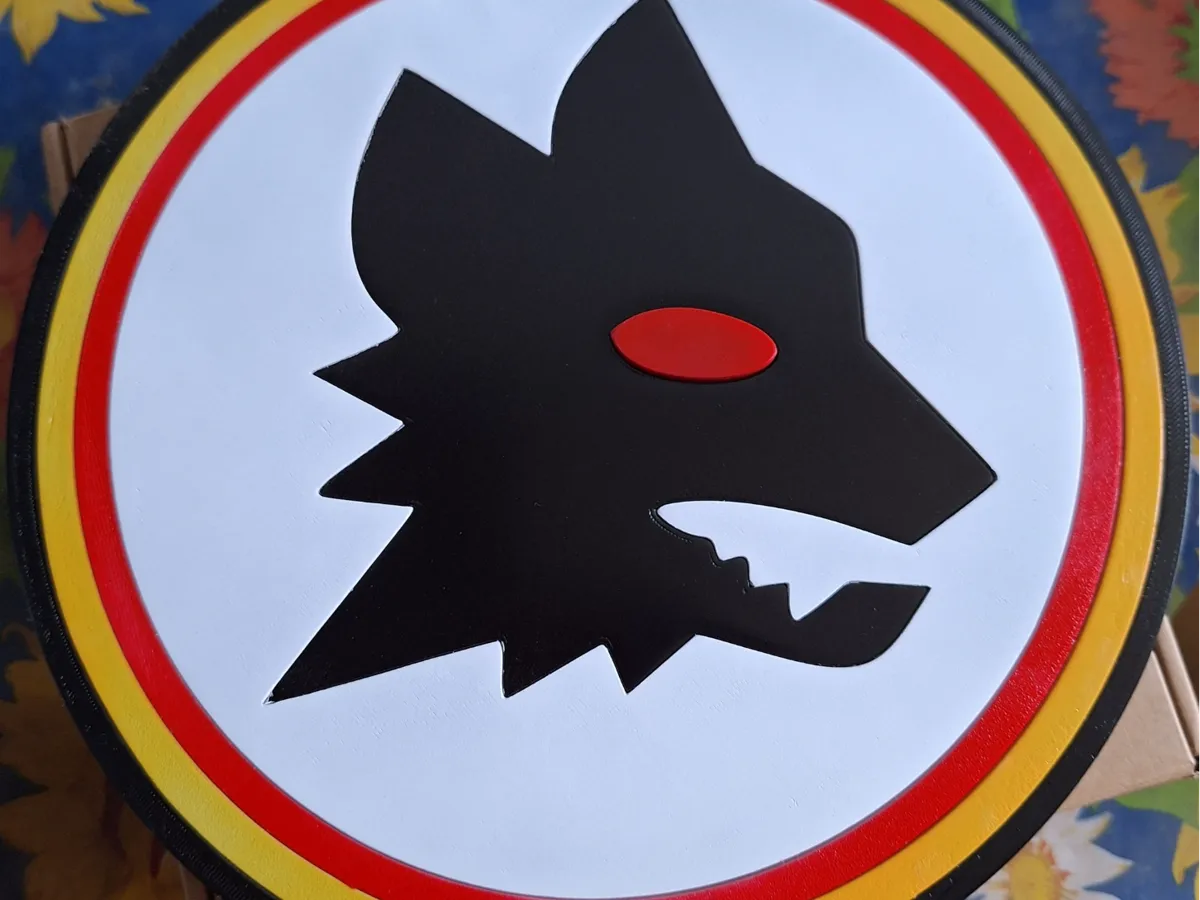 Logo AS Roma à emboîtement - Modèle d'Impression 3D Gratuit - MakerWorld